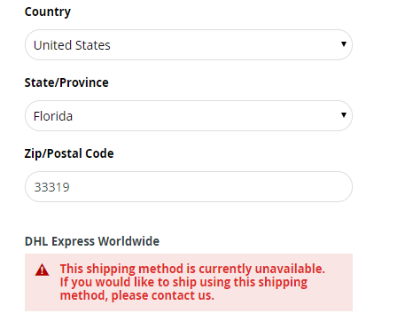 Bug with DHL Shipping Method · Issue #21780 · magento/magento2 · GitHub