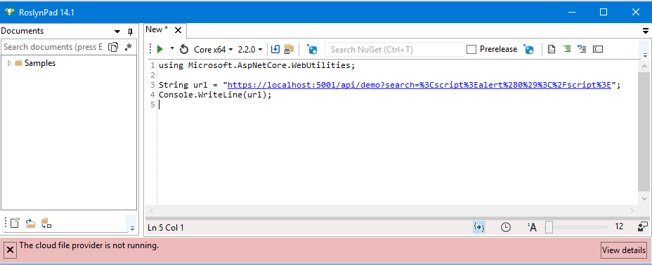 RoslynPad 14.1 not working on Windows 10: throws "Cloud provider not running error" · Issue #288 ...