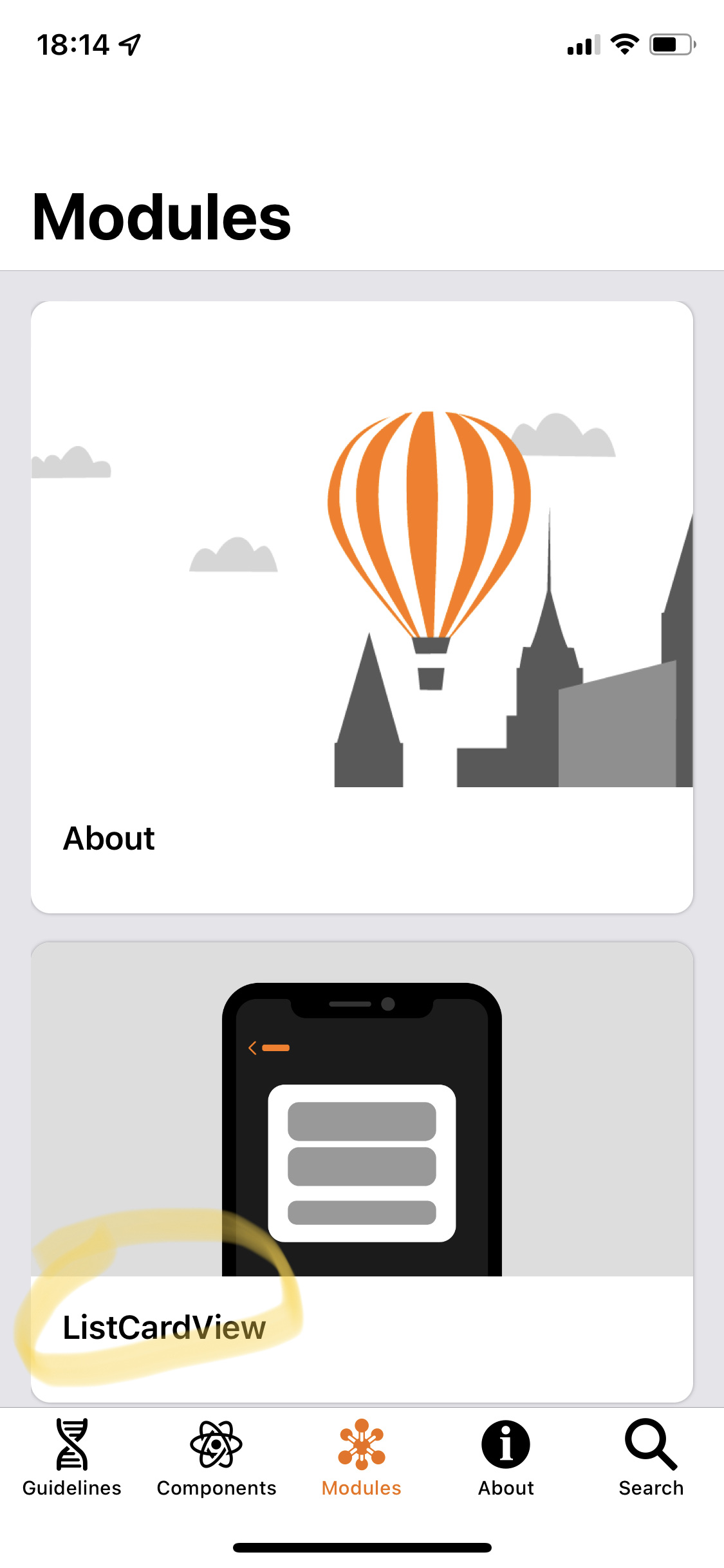 [Bug]: Module - Card collection - name · Issue #103 · Orange-OpenSource/ods-ios · GitHub