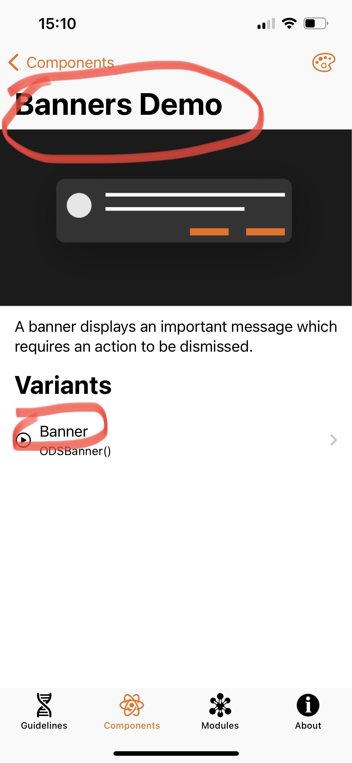 [Bug]: Update ODSBanner #461 - naming in app · Issue #470 · Orange-OpenSource/ods-ios · GitHub