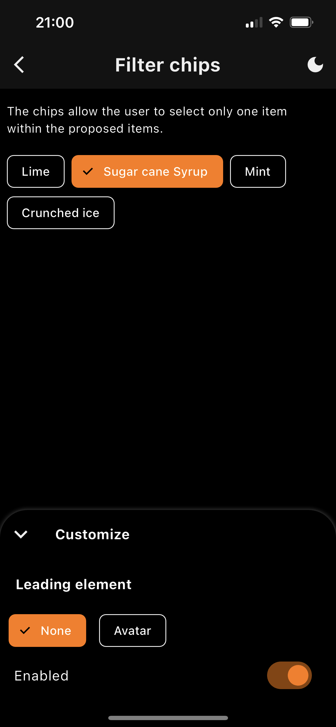 [bug] Ods Components Chips Filter Chips · Issue 274 · Orange