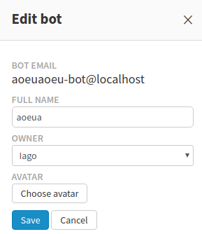 settings: Add user-id to bot email. · Issue #10617 · zulip/zulip · GitHub