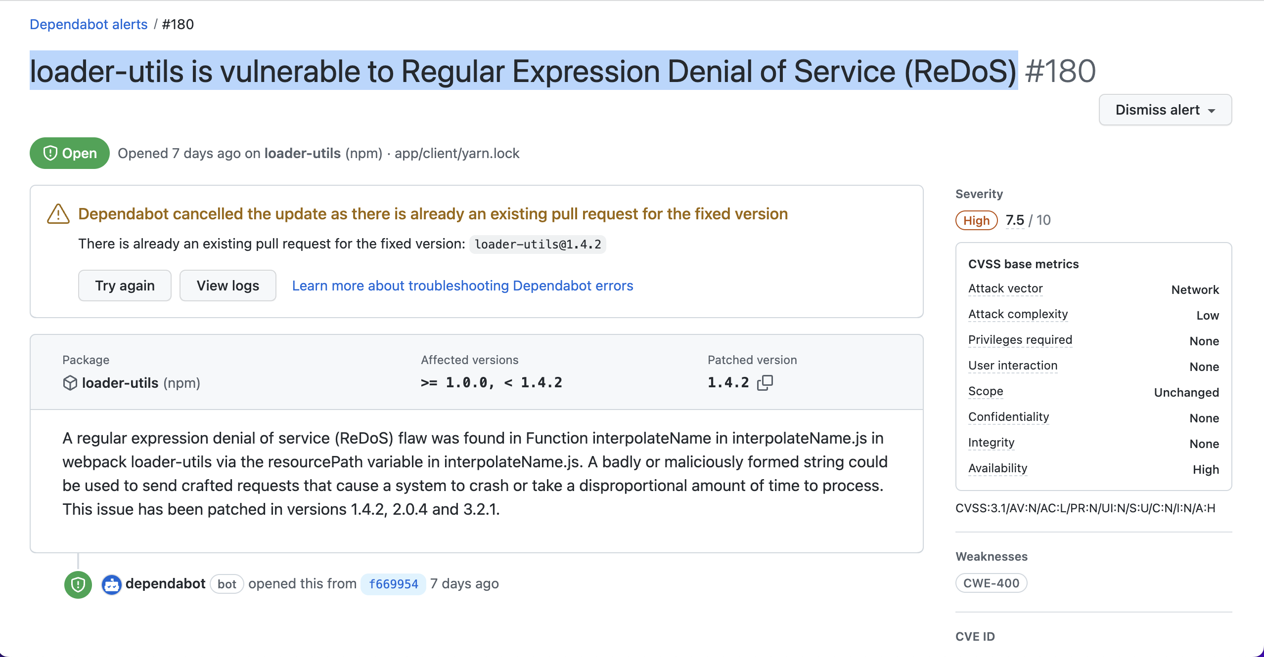 [Task]: NPM Dependabot Alerts · Issue #18490 · appsmithorg/appsmith · GitHub