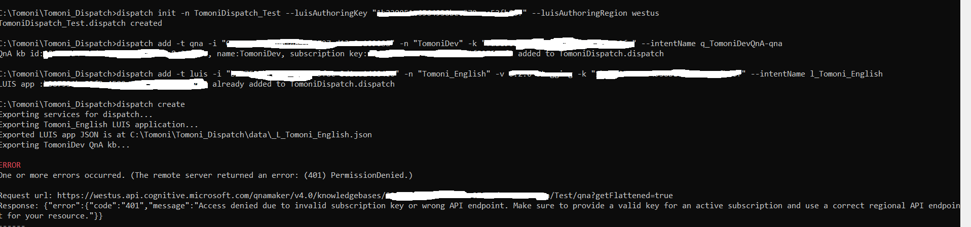 Botbuilder Dispatch Command Line Issue · Issue 6364 · Microsoft Botframework Sdk · Github