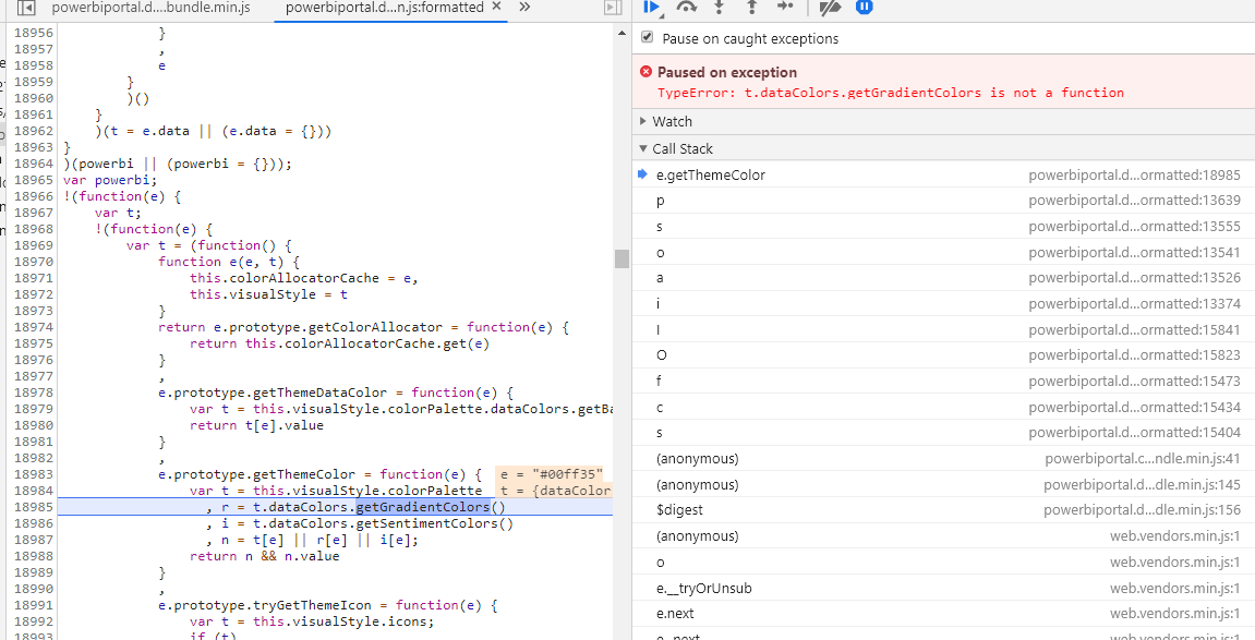 Fetch more exception breaks code flow · Issue #309 · microsoft/PowerBI ...