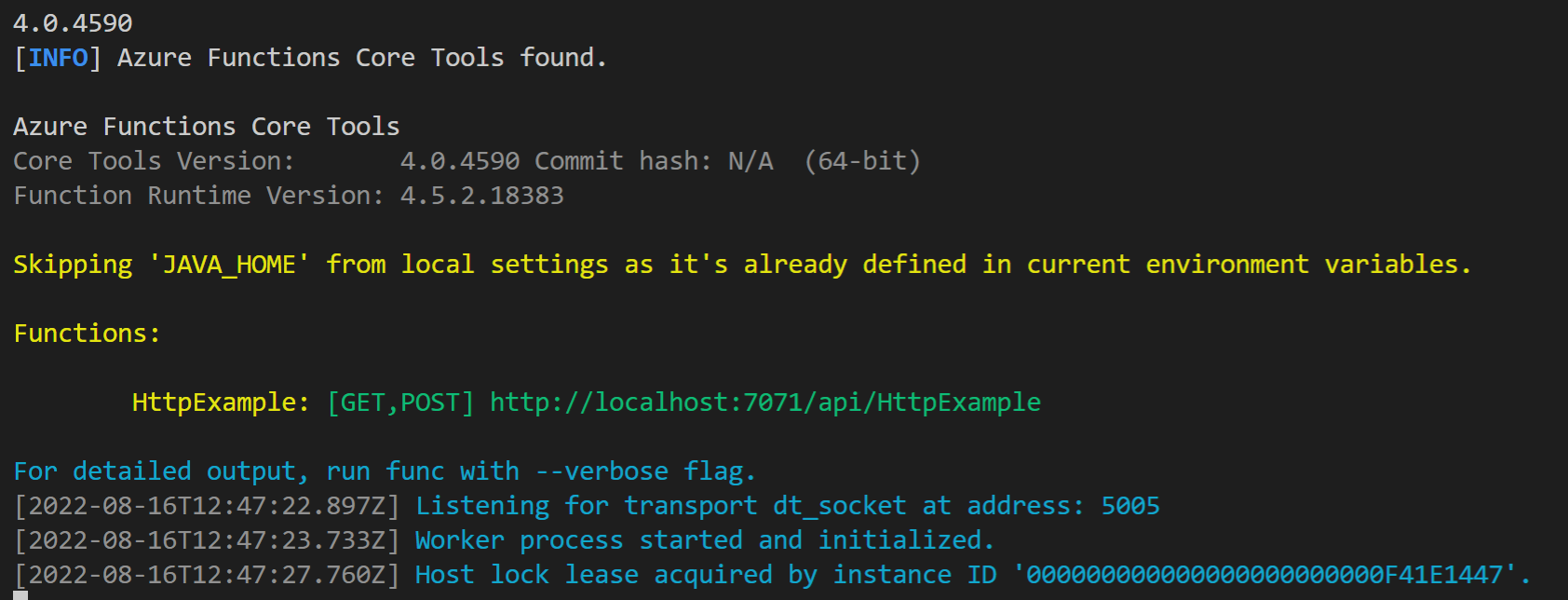 Core Tools Not Respect Javahome Set In Ttingjson File · Issue 3121 · Azureazure 