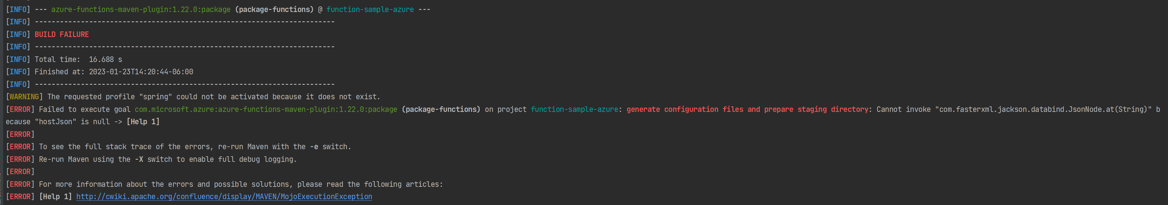 Spring Cloud Function App Failed Building · Issue 2210 · Microsoftazure Maven Plugins · Github 9911