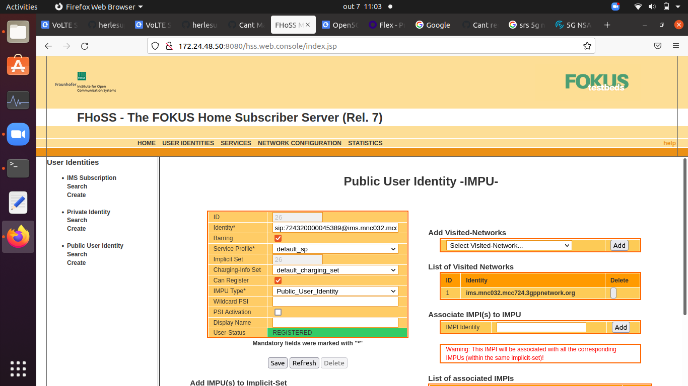 Cant register UE (Error 401) · Issue #1176 · open5gs/open5gs · GitHub