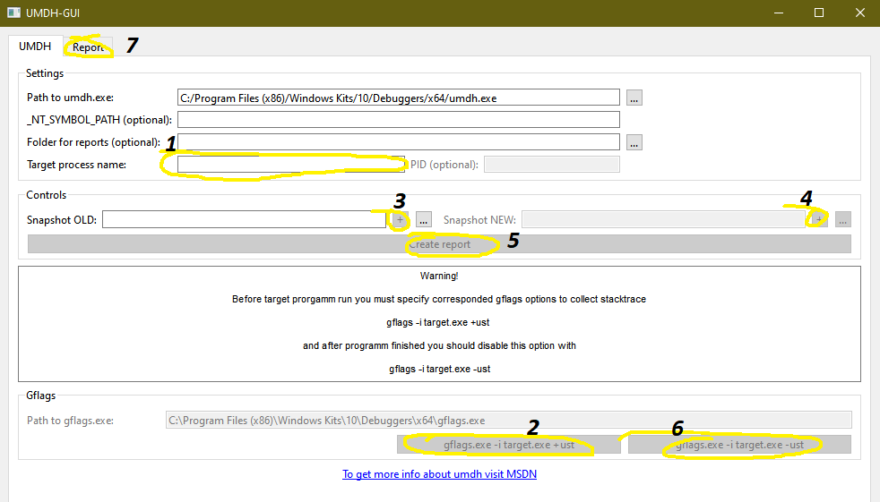 GitHub - AlexanderFurmenkov/umdh-gui: GUI for a memory leak finder utility