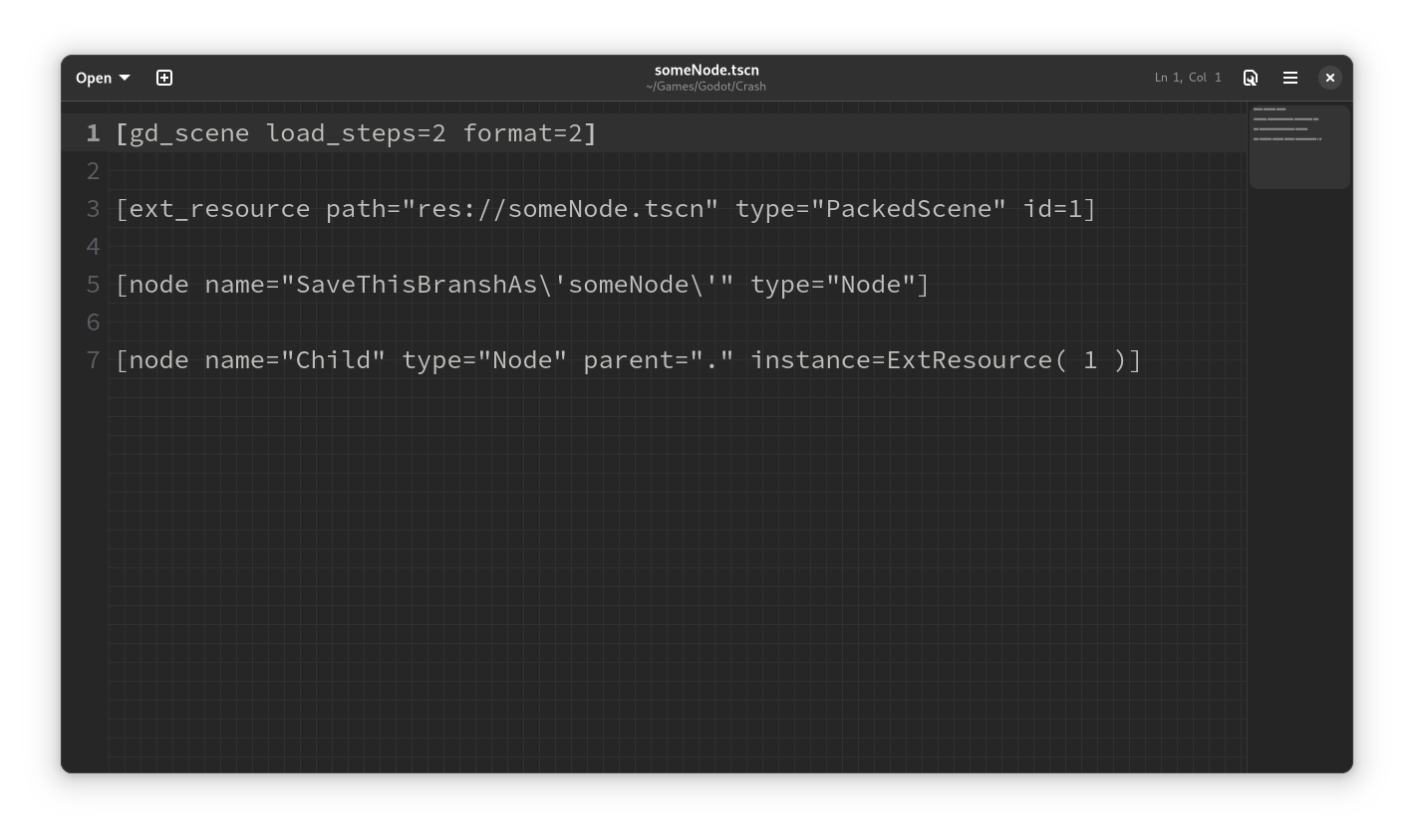 Godot crashes when saving a parrent node and overwriting a saved child node · Issue #62917 ...
