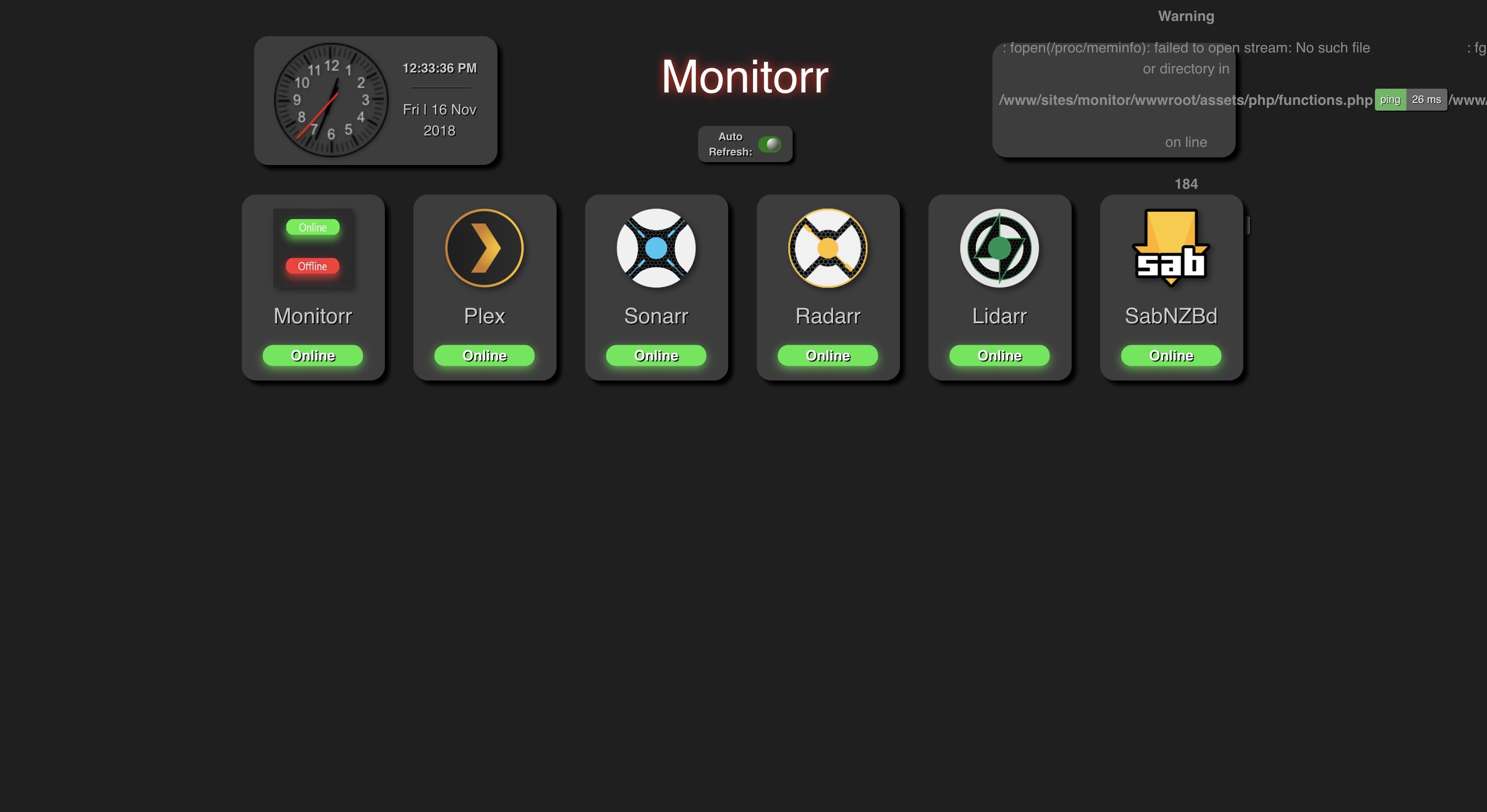 macOS Mojave 'stats' are broken · Issue #193 · Monitorr/Monitorr · GitHub