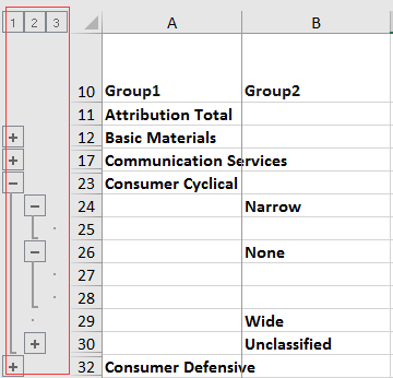 RESOLVED: How to group the specified rows? Does it support? · Issue #769 · exceljs/exceljs · GitHub