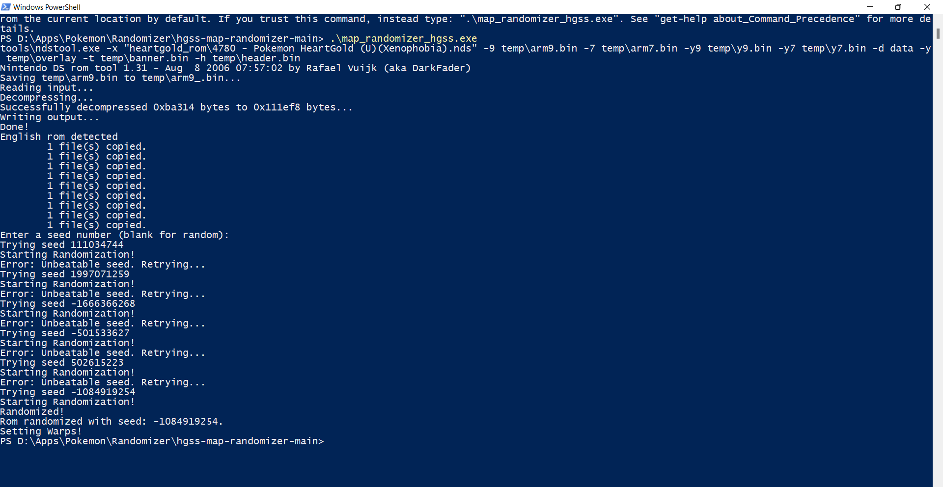 Randomized ROM not appearing in folder (v. 1.3.2) · Issue #40 · adrienntindall/hgss-map ...
