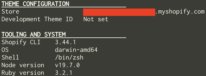 422 Api Request Client Error With `shopify Theme Dev` · Issue 1589 · Shopifycli · Github