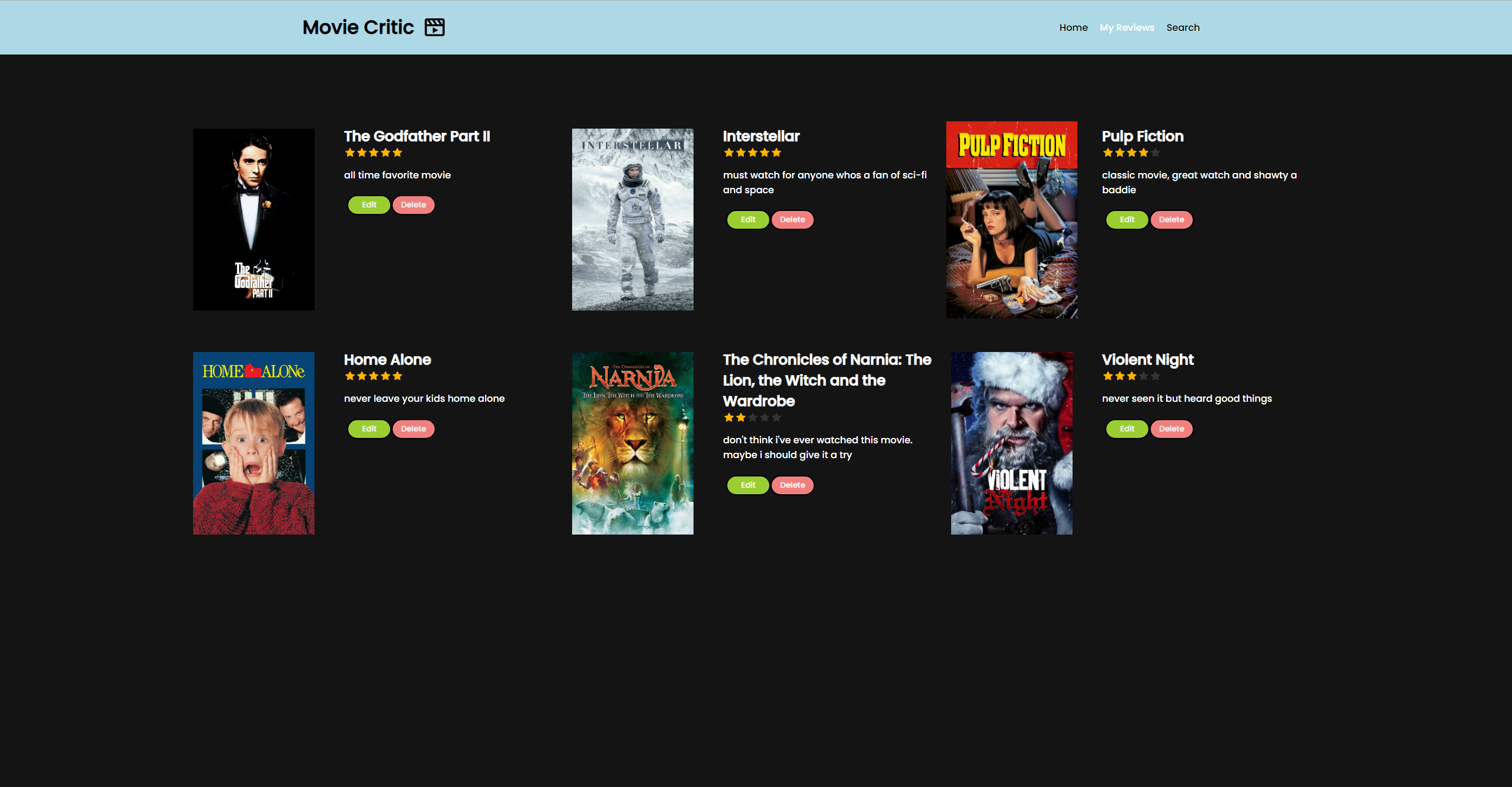 GitHub - JoshuaTkachuk/movie-review-app