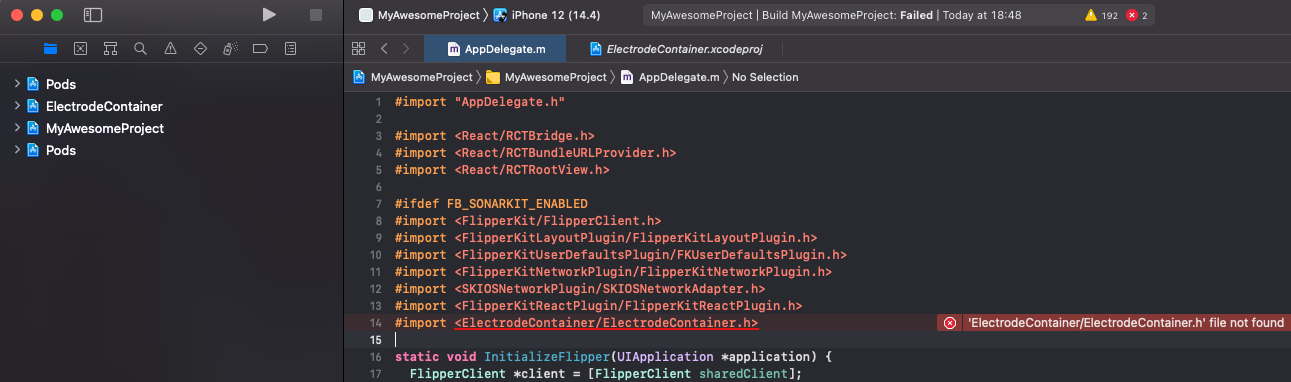 'ElectrodeContainer/ElectrodeContainer.h' file not found · Issue #1828 · electrode-io/electrode ...