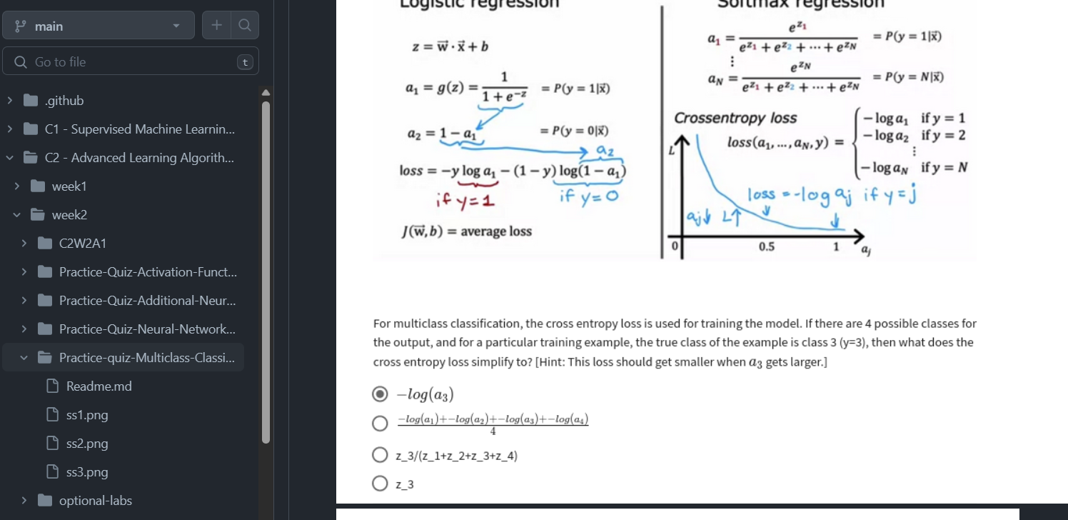 C2W2 Practice Quiz Multiclass Classification: Wrong answer for Q2 · Issue #22 · greyhatguy007 ...