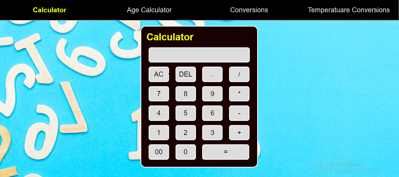 GitHub - anujadhikari09/All-In-One-Calculator: Beginner Project - Our web page offers four quick ...