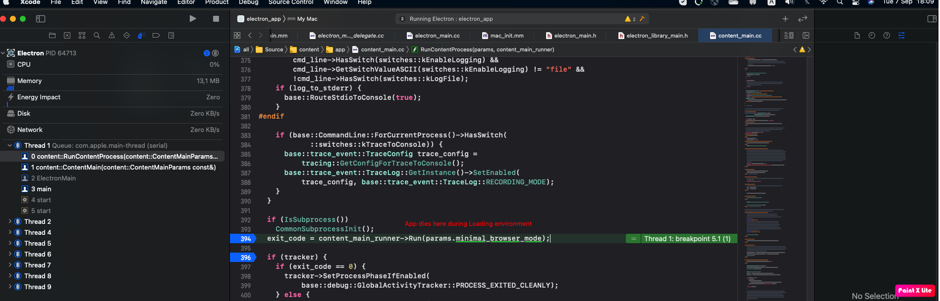 [Bug]: Electron has Exception during start of debugging into XCode · Issue #30873 · electron ...