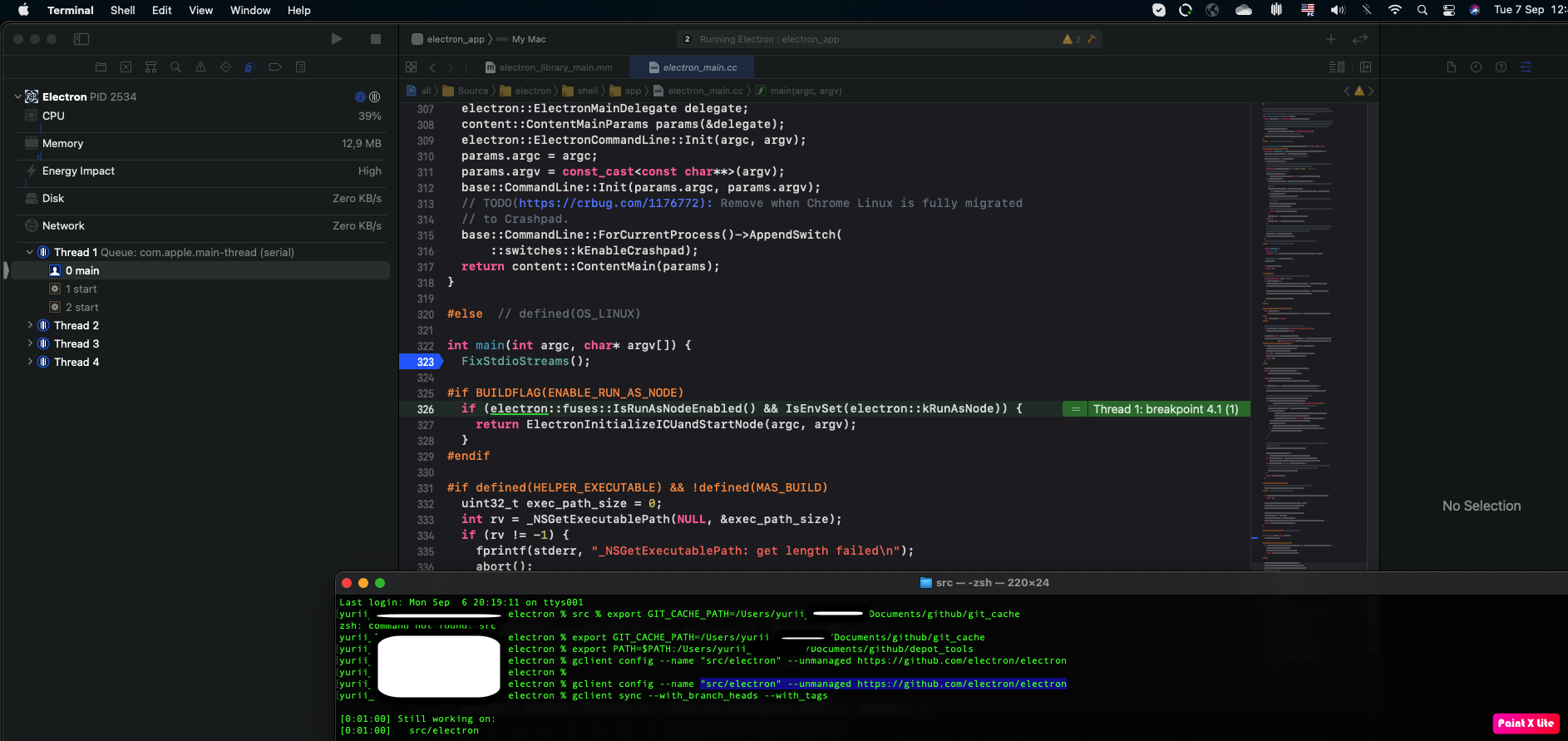 [Bug]: Electron has Exception during start of debugging into XCode · Issue #30873 · electron ...