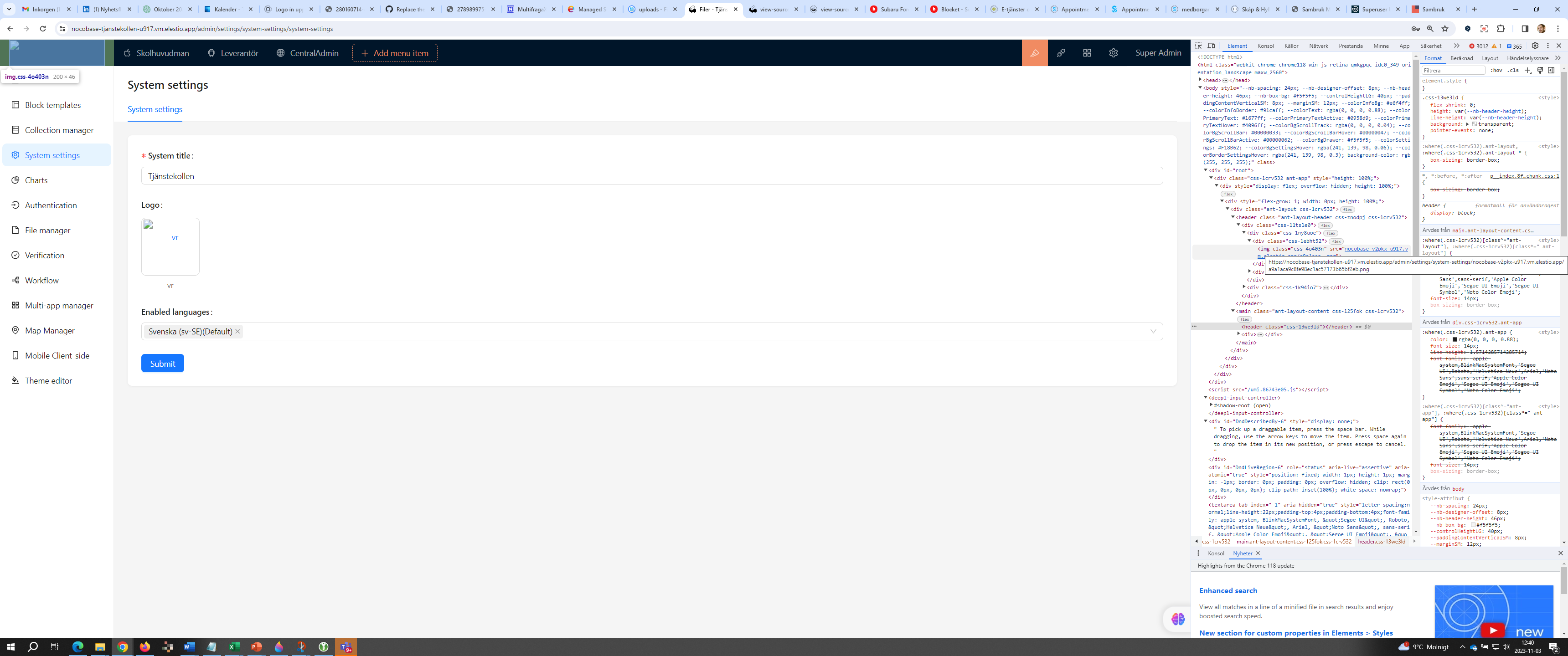 Logo in upper left corner · Issue #2940 · nocobase/nocobase · GitHub
