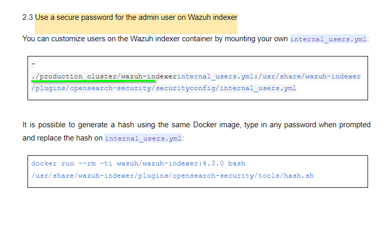 Deployment On Docker Docker Compose Guide · Issue 5021 · Wazuh Wazuh Documentation · Github
