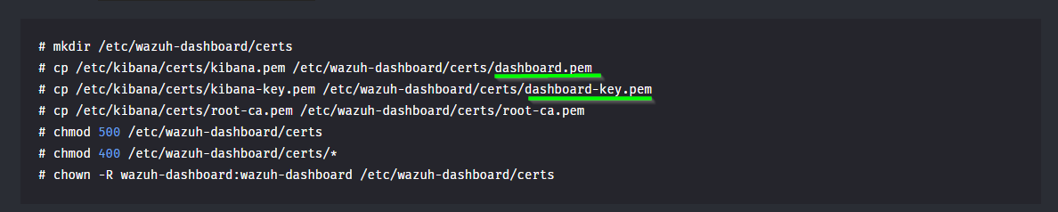 Migrating To Wazuh Dashboard Fix Step 4 · Issue 5229 · Wazuhwazuh Documentation · Github