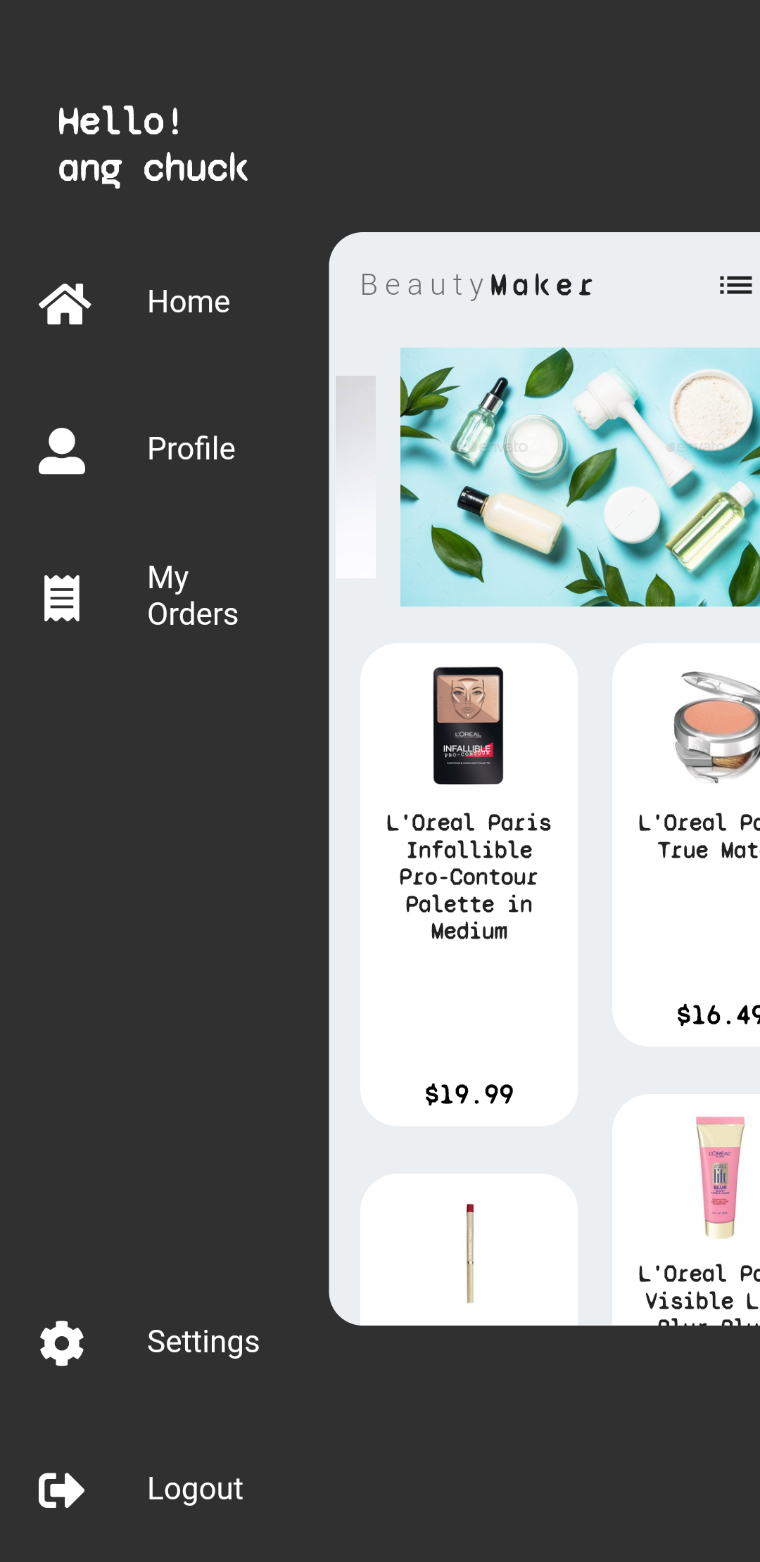 GitHub - ChuckAng/flutter-beautymaker: An e-commerce app for buyers to purchase beauty goods via ...