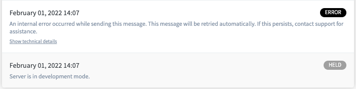 Cannot send emails: FrozenError: can't modify frozen String: "" Support Ref: J-TD9M2HP2KT ...
