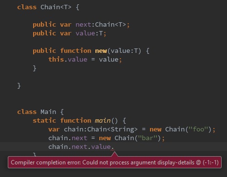 Code tips for members with type parameters do not work for nested objects. · Issue #778 ...