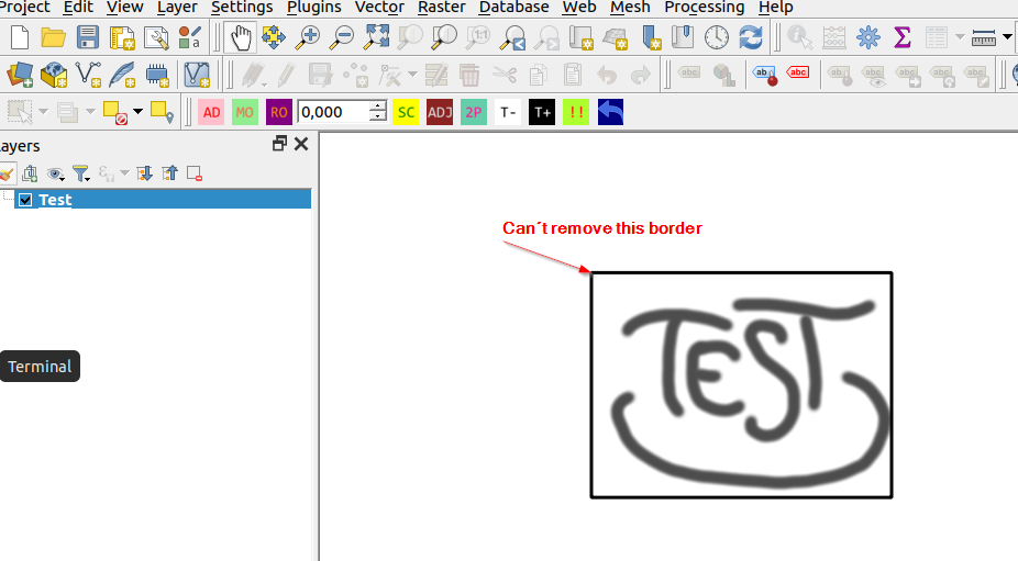 Freehand raster georeferencer plugin creates a border around every ...