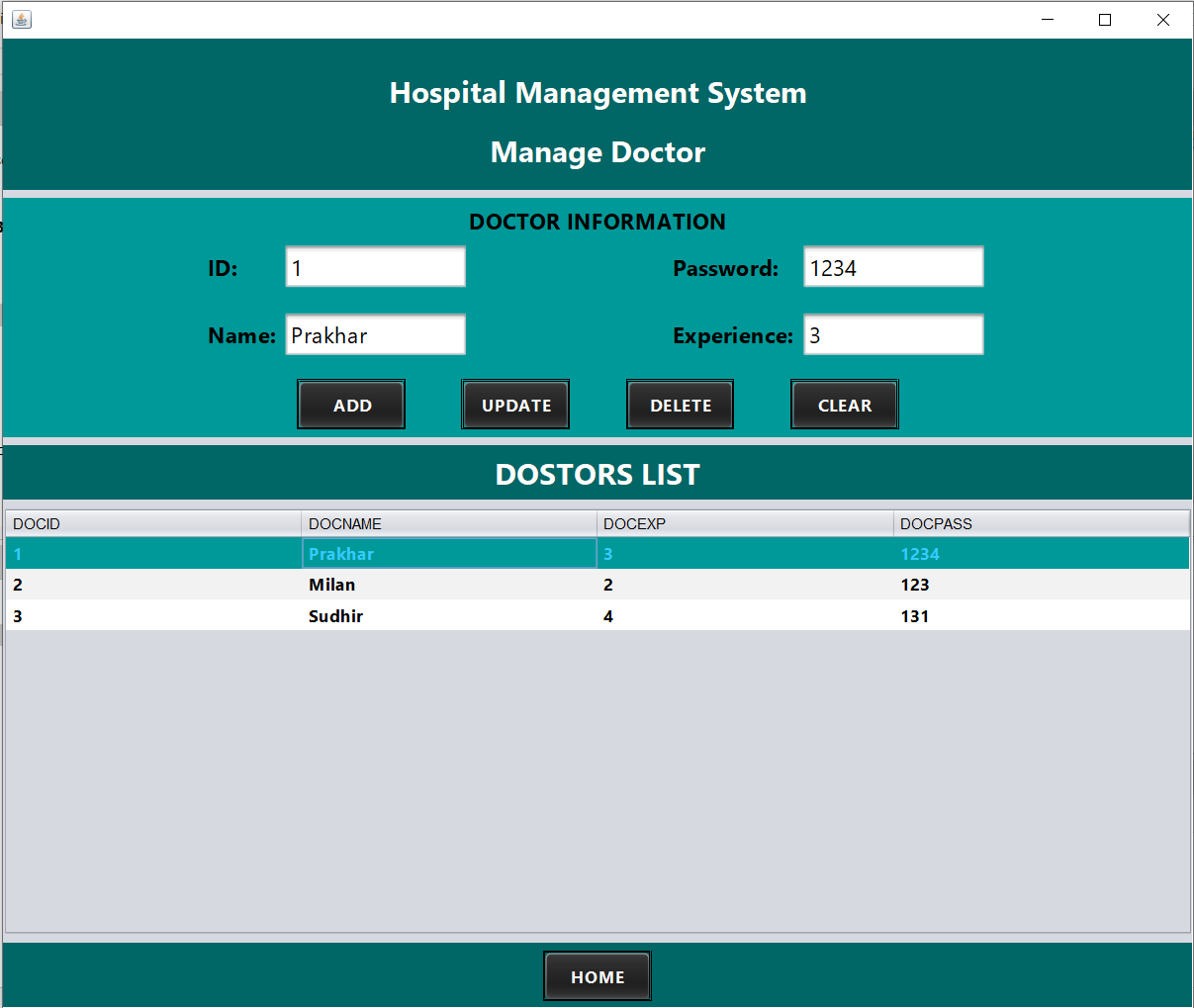 GitHub - Prakhar00013/Hospital-Management-System