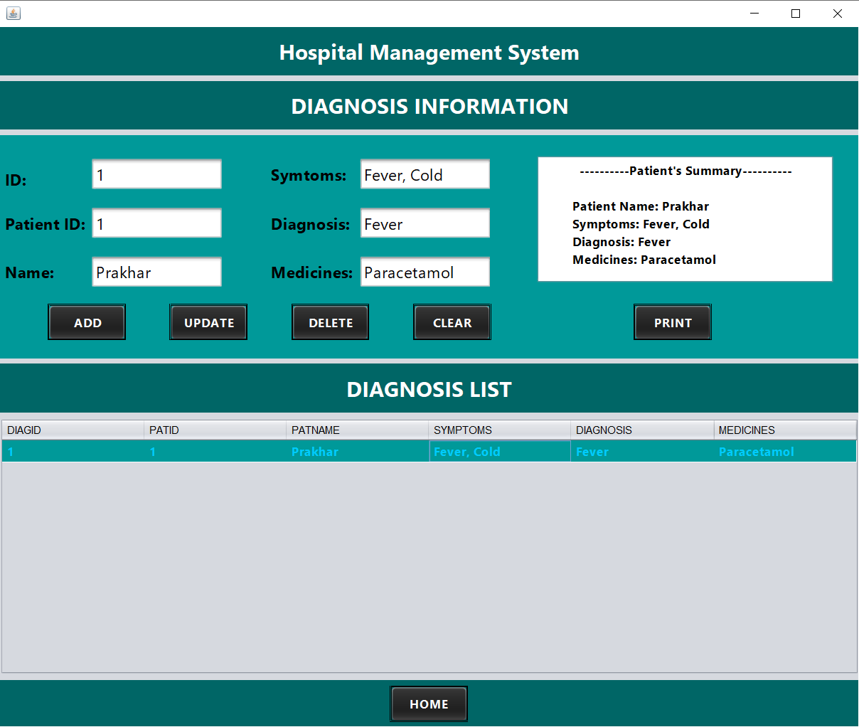 GitHub - Prakhar00013/Hospital-Management-System