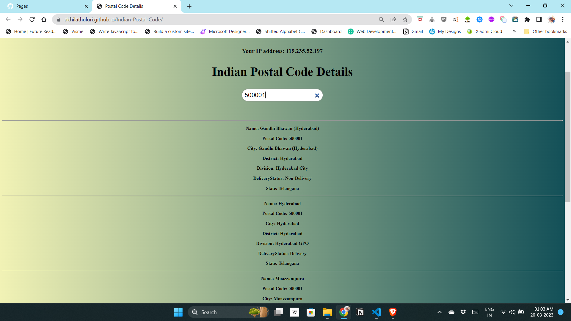 GitHub - akhilathuluri/Indian-Postal-Code