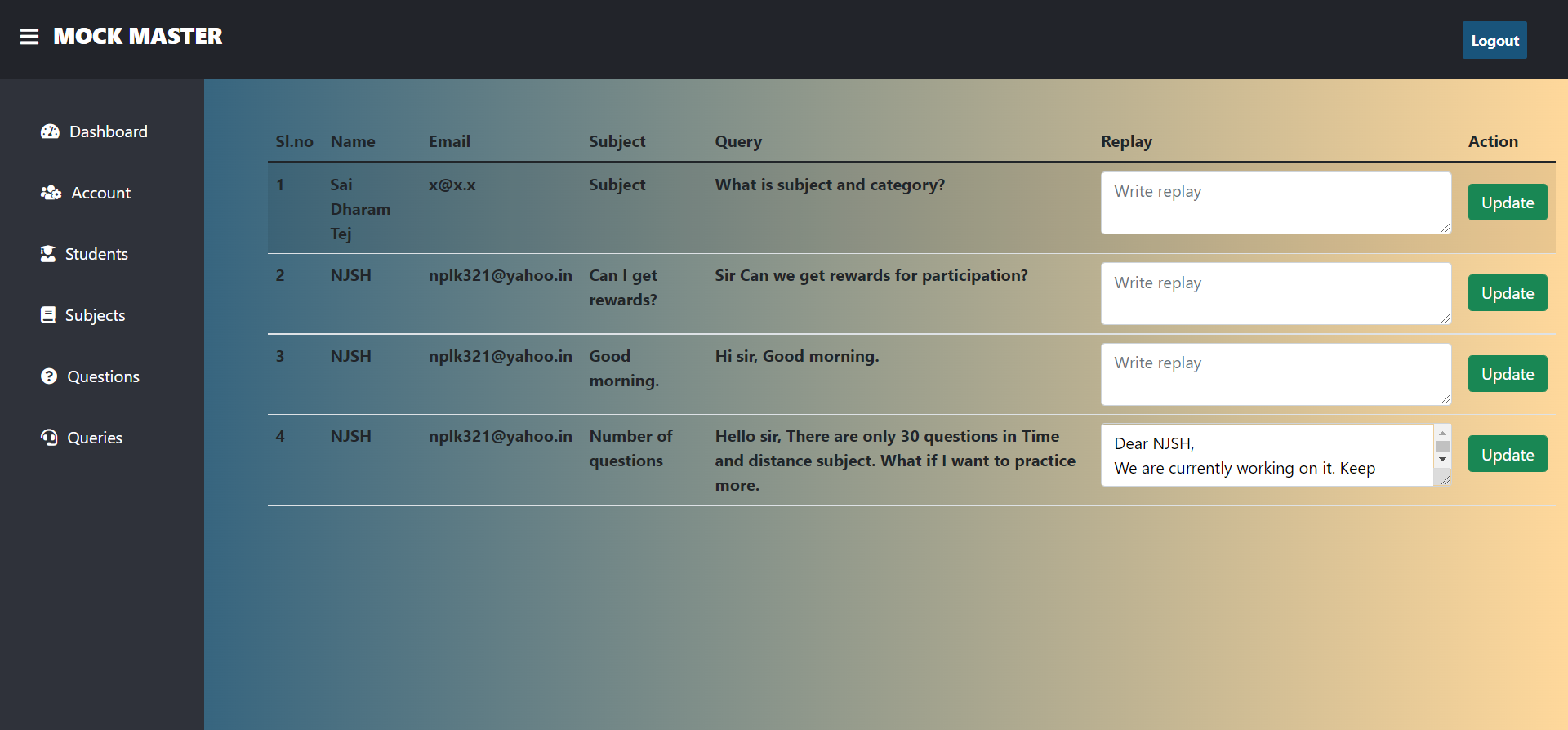GitHub - Nagaraja-4-m/mock_master: Mock master is a webapplication that ...