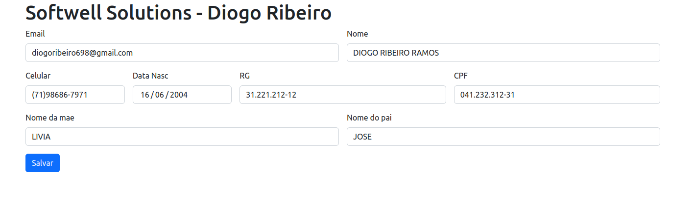 GitHub - diogoribeiro1/softwell-estagio