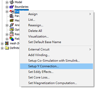[Maxwell2d] Setup Y Connection under Excitations seems missing · Issue #930 · ansys/pyaedt · GitHub