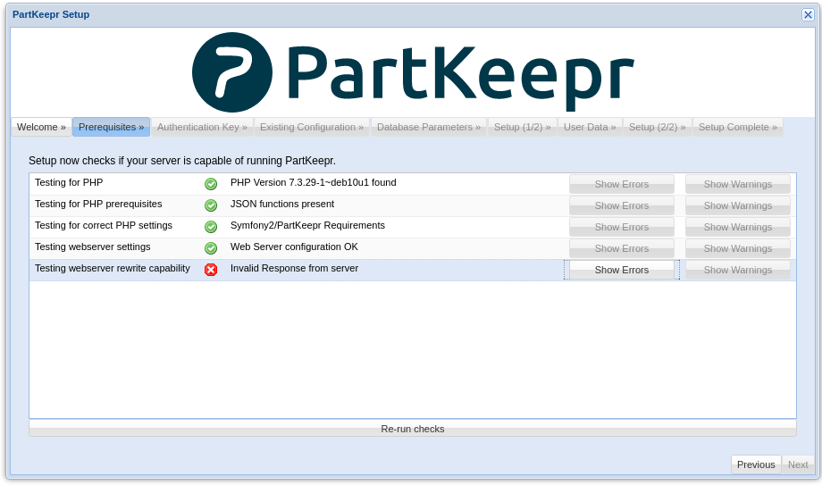 Installing 1.4.0 on Debian 10 (PHP 7.3) · Issue #1227 · partkeepr/PartKeepr · GitHub
