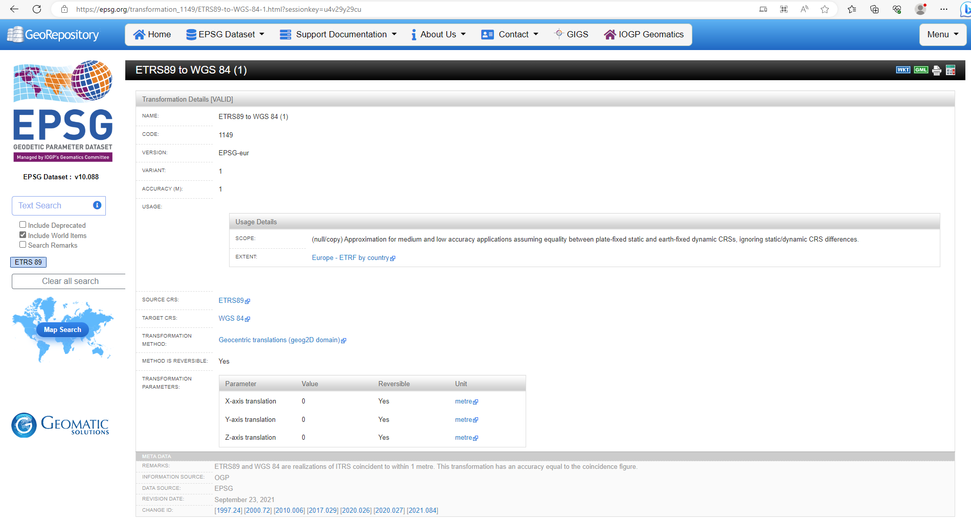 Wgs84 Epsg 4326 To Etrs84 Epsg 4258 Accuracy · Pyproj4 Pyproj · Discussion 1303 · Github