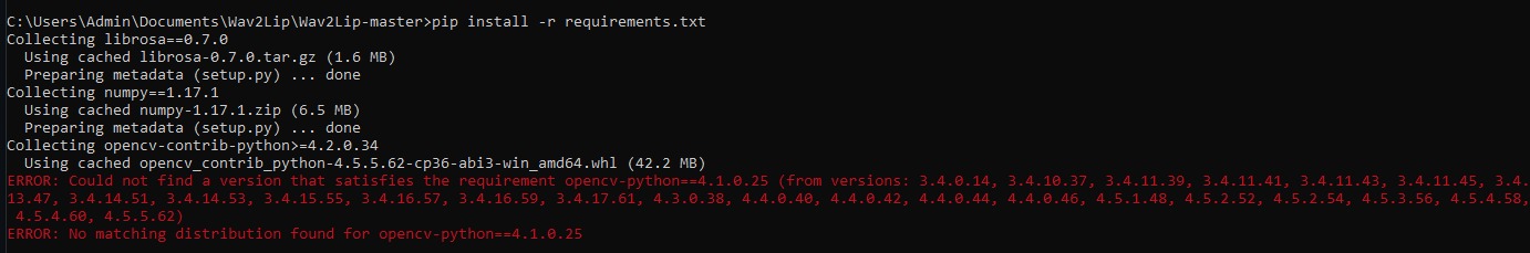 When trying to install pip install -r requirements.txt. How to correct a mistake? · Issue #345 ...