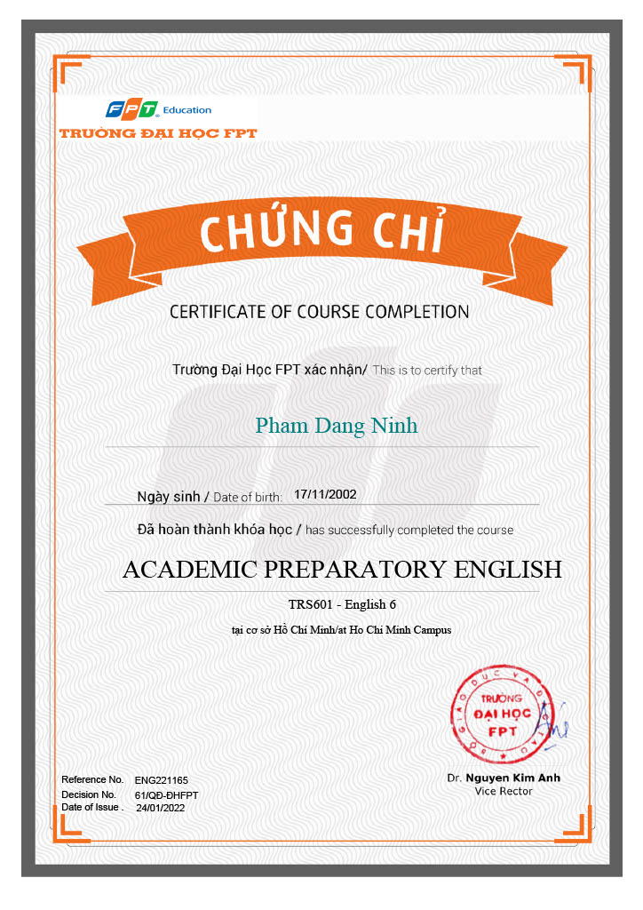GitHub - ninhpd-sefr/certification-english-fpt: Academic Preparatory ...