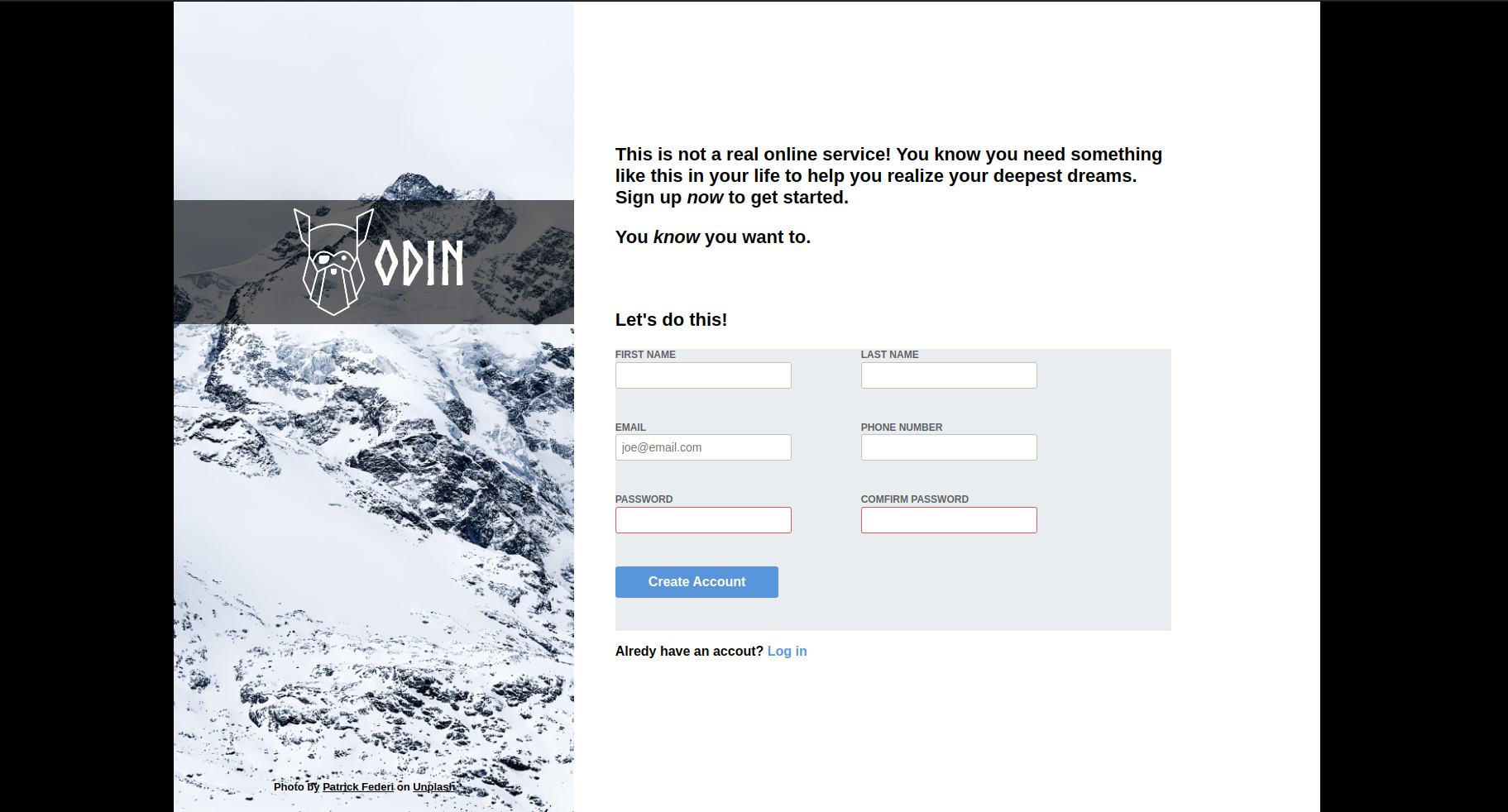 GitHub - erickimai/odin-signup-form
