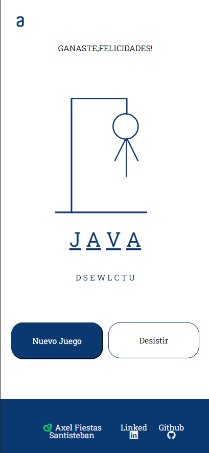 GitHub - Axel-Fiestas/ONE-CHALLENGUE2-Proyecto-Ahorcado: Segundo desafío propuesto del programa ...