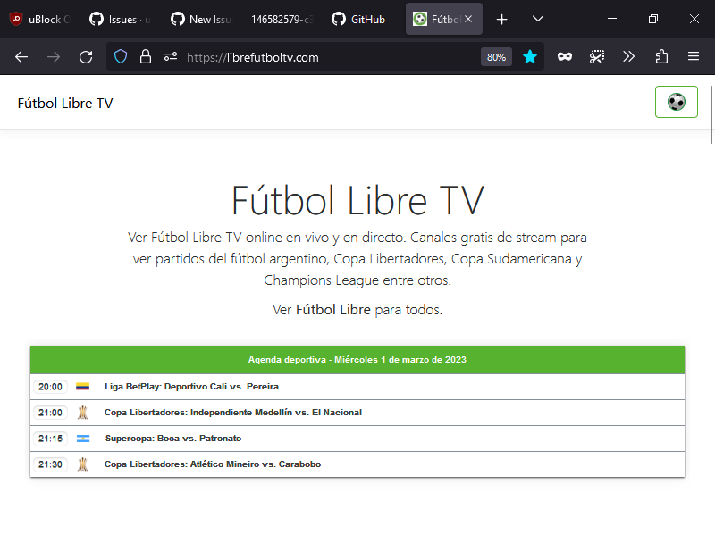 librefutboltv.com: breakage · Issue #17001 · uBlockOrigin/uAssets · GitHub