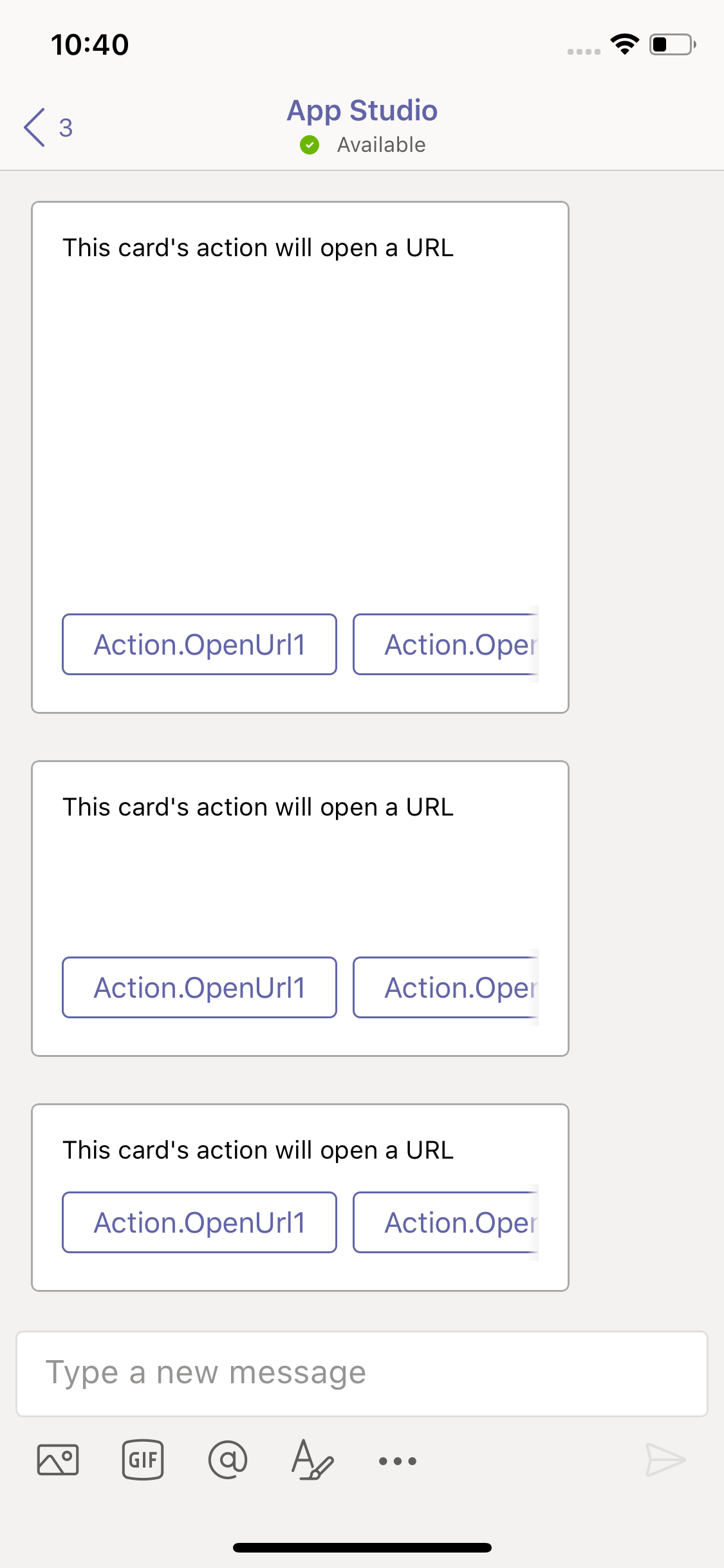 [iOS][Card-Height-Rendering] [Card heights changes based on number of actions in ActionsSet ...