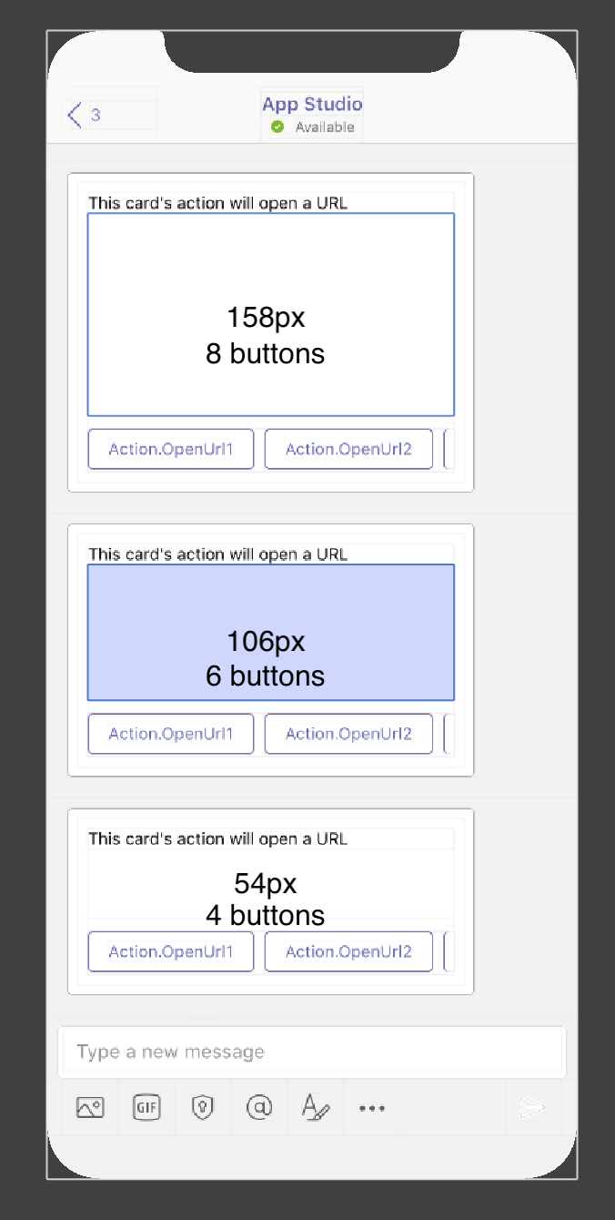 [iOS][Card-Height-Rendering] [Card heights changes based on number of actions in ActionsSet ...