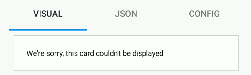 Ios Android Desktop Parity Issue Shared Model Platforms Fail To Render Card With Invalid