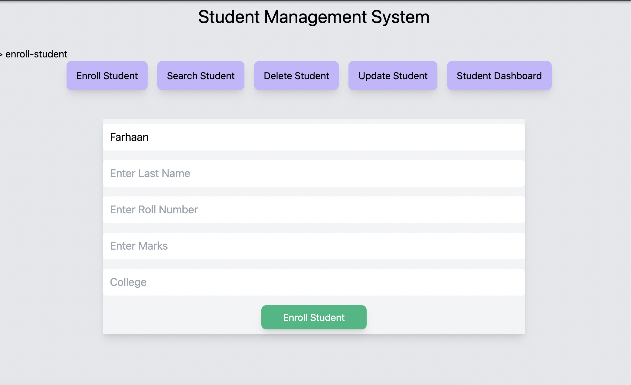 GitHub - farhaannishtar/Student-Signup-Form: A sign-up application for ...