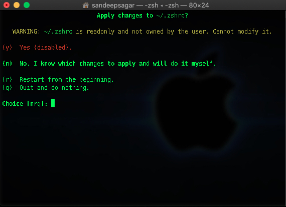 MacOS Terminal not saving p10k.zsh config · Issue #1546 · romkatv/powerlevel10k · GitHub