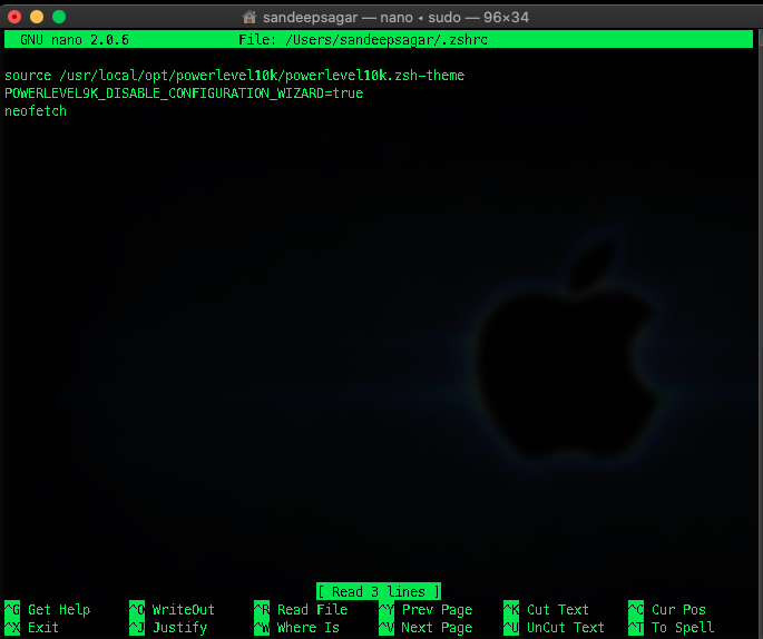 MacOS Terminal not saving p10k.zsh config · Issue #1546 · romkatv/powerlevel10k · GitHub